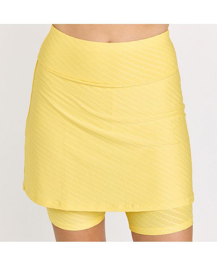 Calypsa Women's A-line Swim Skort - Macy's