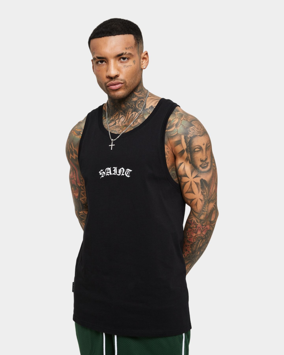 Click here for Mens Day Of The Dead Singlet tank top - Black/whit... prices