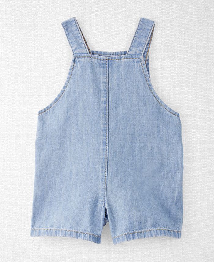 Carter's Baby Boys and Baby Girls Organic Cotton Chambray Shortalls ...