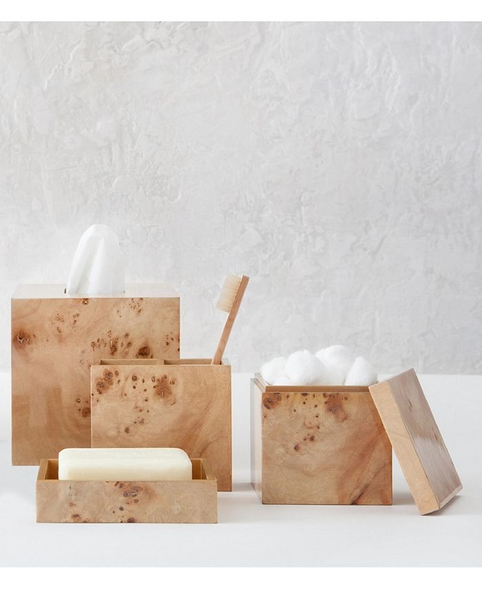 Cassadecor Petra Burl Wood Tissue Cover - Macy's