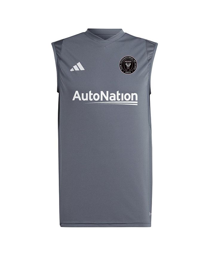 adidas Men's Gray Inter Miami CF 2024 Sleeveless Training Jersey - Macy's