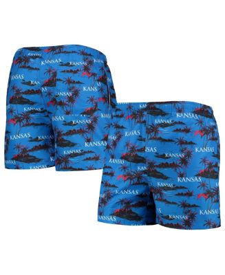 Men's FOCO Royal Kansas Jayhawks Island Palm Swim Trunks - Macy's