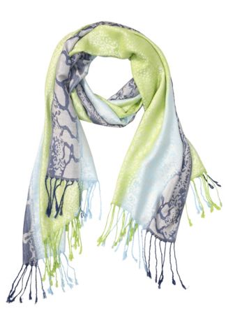 Olsen Multi Pattern Scarf with Fringe Trim - Macy's