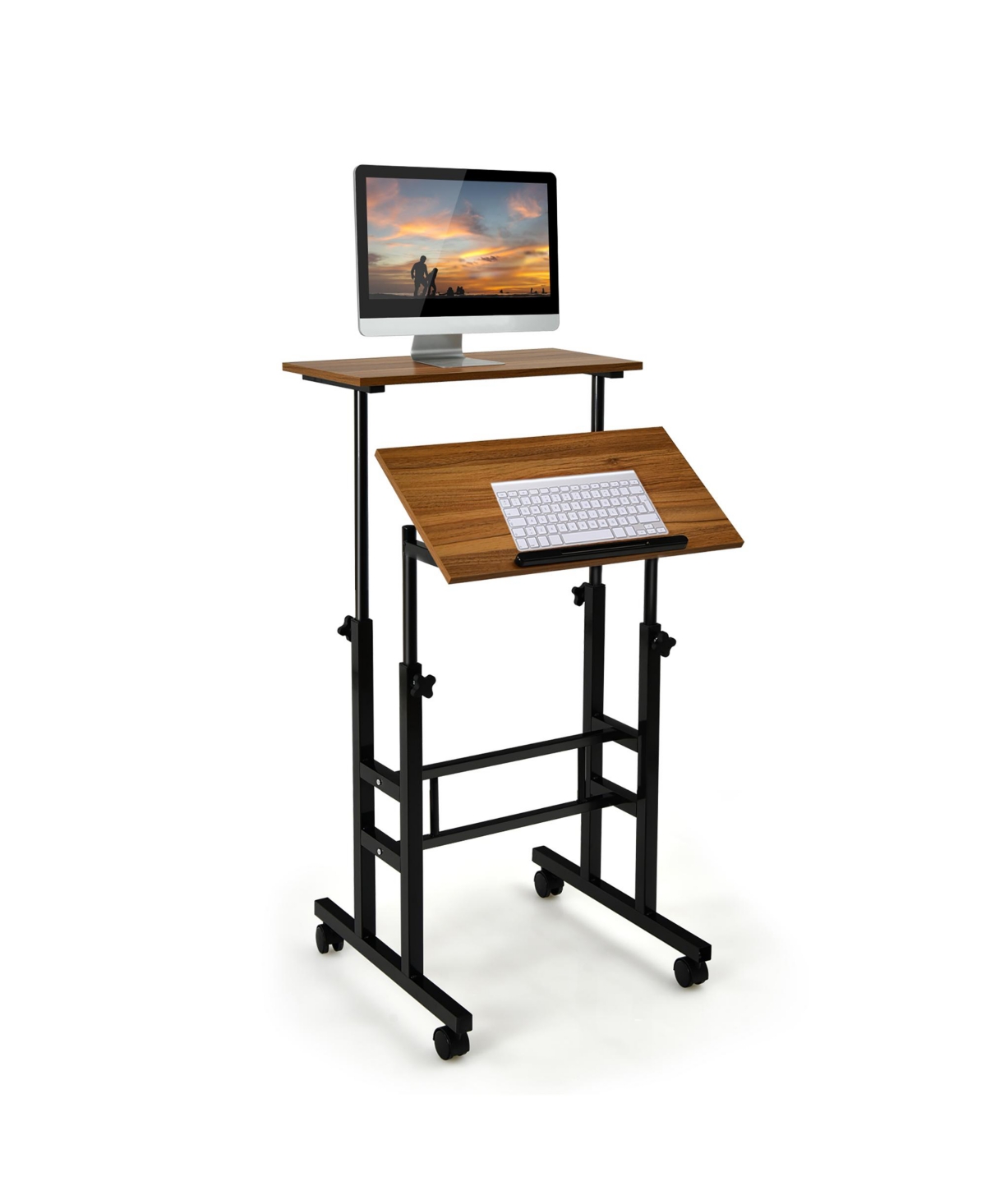 Click here for Height Adjustable Mobile Standing Desk with Tiltab... prices