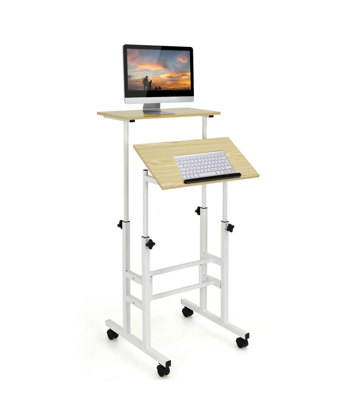 Click here for Height Adjustable Mobile Standing Desk with Tiltab... prices