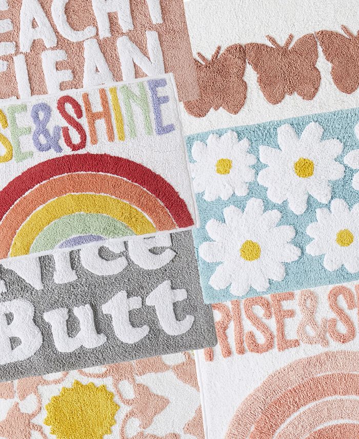 Jessica Simpson Rise & Shine Cotton Bath Rug, 20" x 32" - Macy's