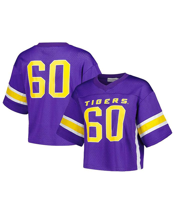 Established & Co. Women's Purple LSU Tigers Fashion Boxy Cropped ...