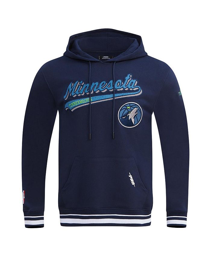 Pro Standard Men's Navy Minnesota Timberwolves Script Tail Pullover ...