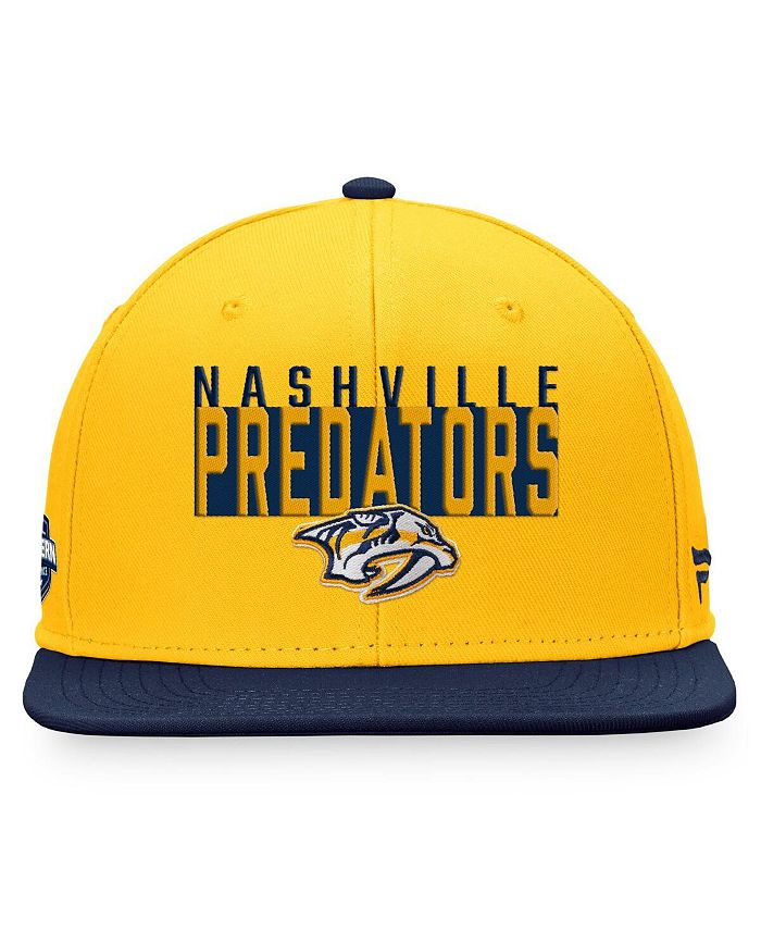 Fanatics Men's Gold, Navy Nashville Predators Fundamental Colorblocked ...