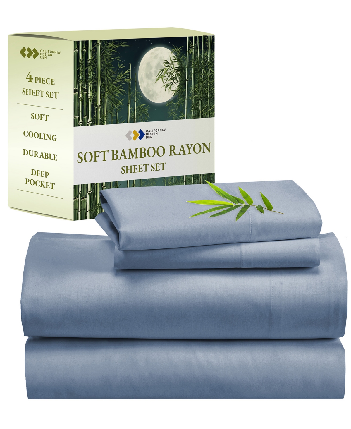 Click here for Full 4 Piece Rayon from Bamboo Deep Pocket Sheet S... prices