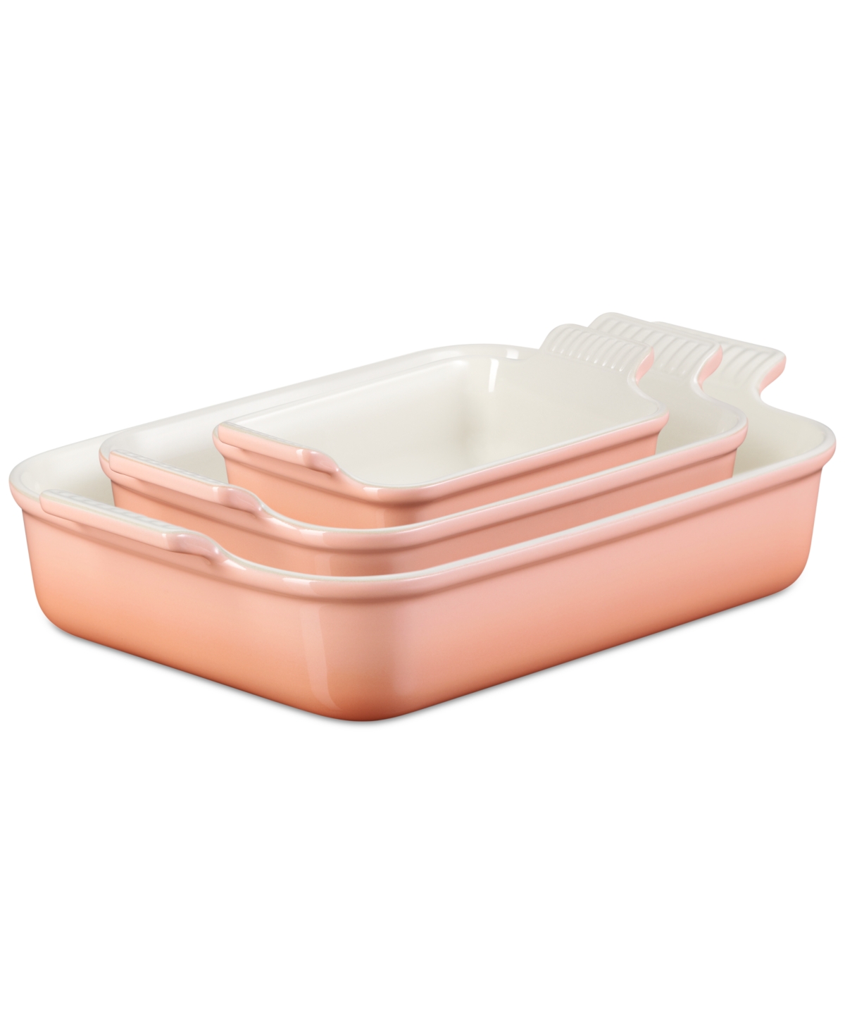 Click here for Le Creuset Set of 3 Heritage Bakers - Peche prices