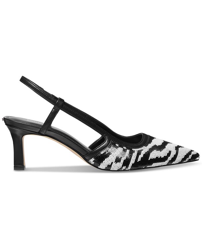 Michael Kors Women's Alora Pointed Toe Mid Heel Slingback Pumps - Macy's