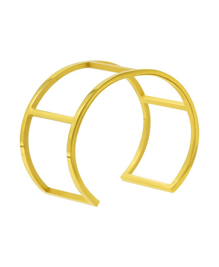 ADORNIA Tarnish Resistant 14K Gold-Plated Stainless Steel Double Row ...