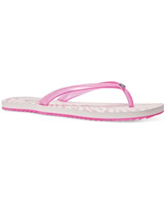 Michael Kors Women s Jinx Zebra Print Flip Flops Macy s