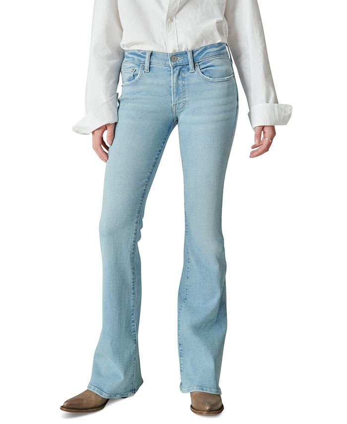 Lucky Brand Women's Sweet Mid-Rise Flare-Leg Jeans - Macy's