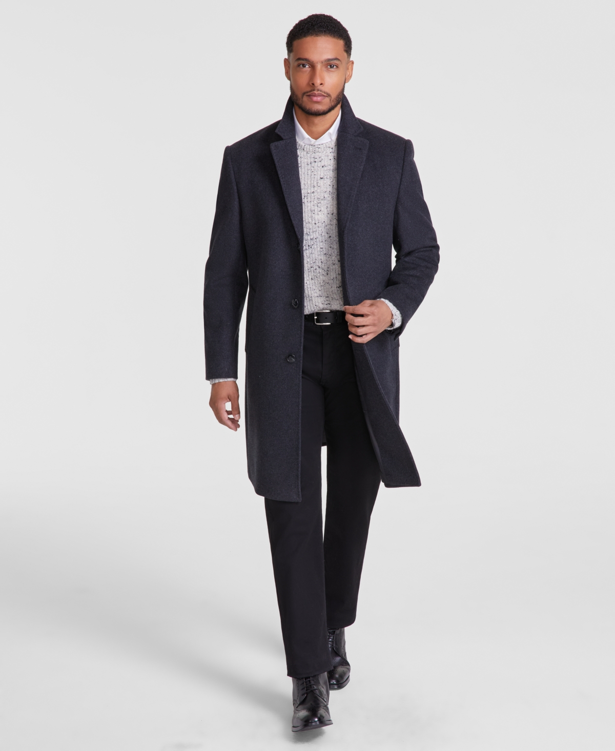 Click here for Michael Kors Mens Classic-Fit Wool Cashmere Blend... prices