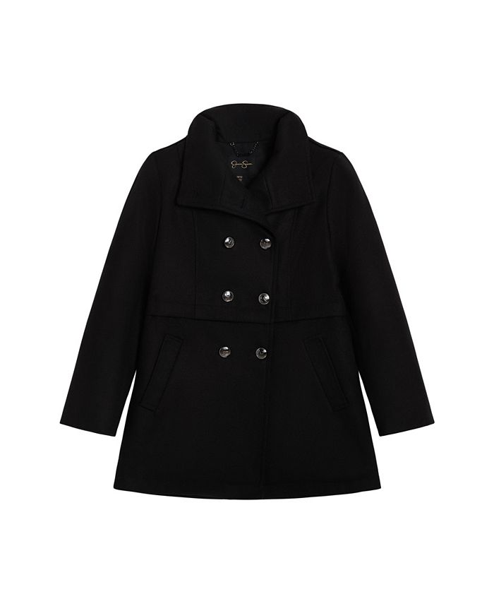 Jessica Simpson Big Girls Fashion Double Breasted Faux Wool Coat Macys