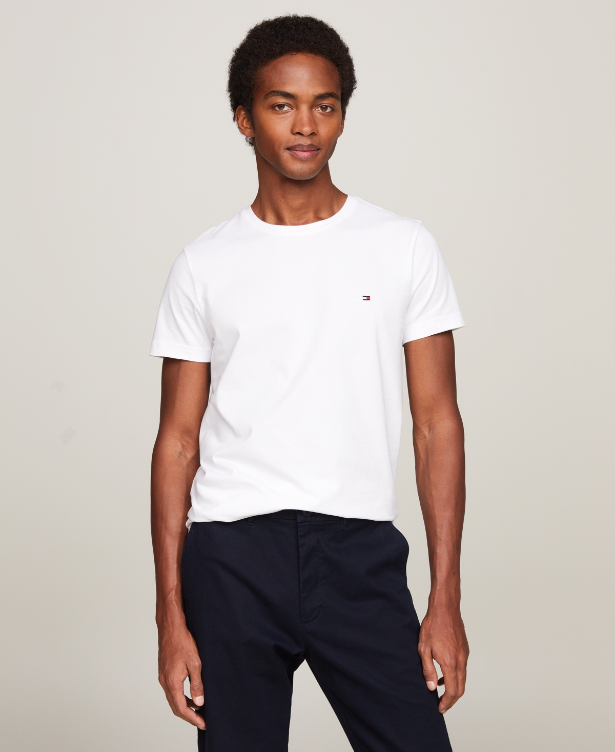 Click here for Tommy Hilfiger Mens Stretch Cotton Slim-Fit T-Shir... prices