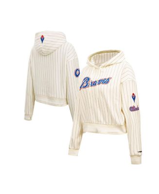 Women's Pro Standard Cream Atlanta Braves Pinstripe Retro Classic ...