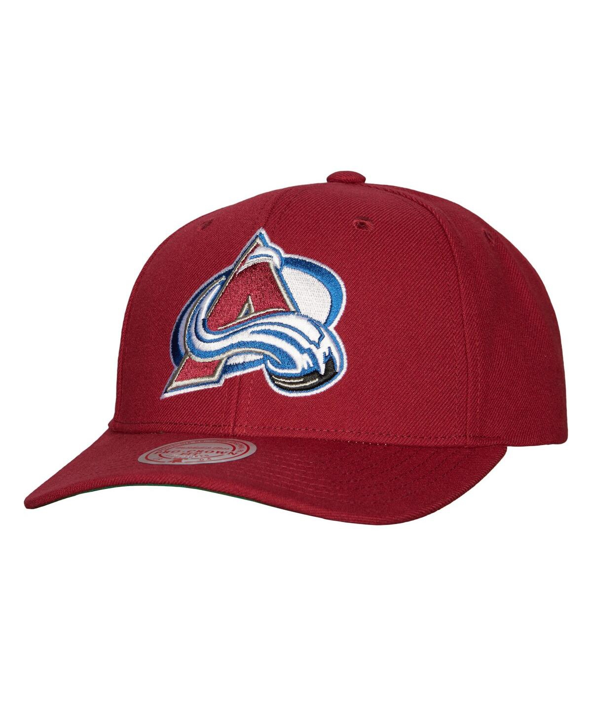 Click here for Mens Mitchell & Ness Burgundy Colorado Avalanche T... prices