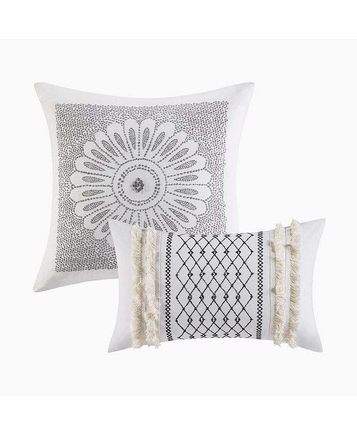 Gracie Mills Modesto Printed Cotton Comforter Set with Chenille ...