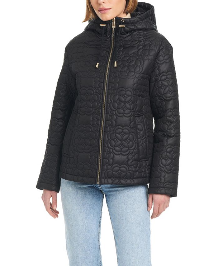 kate spade new york Women's Signature Zip-Front Water-Resistant Quilted ...