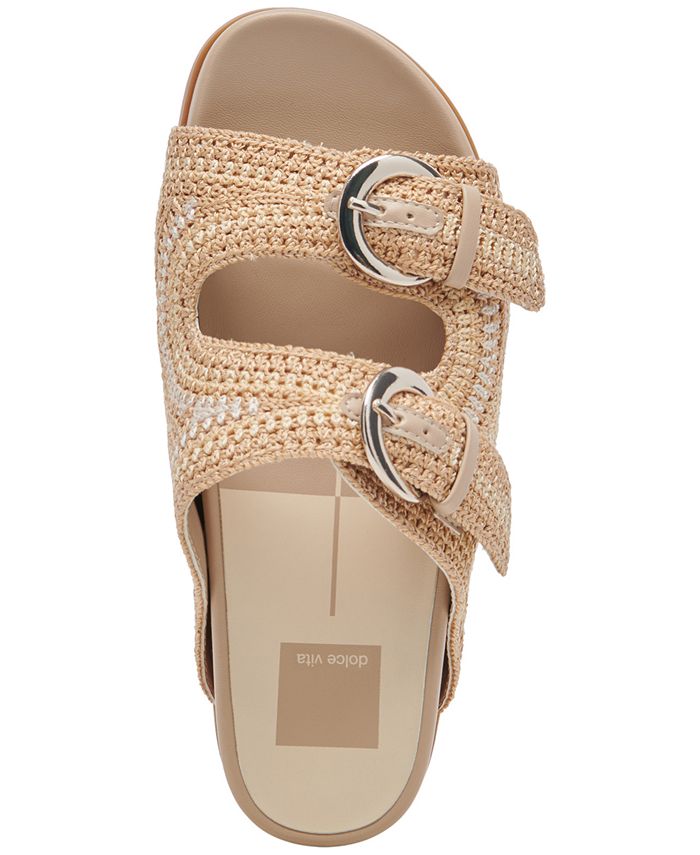 Dolce Vita Women's Ralli Buckled Stitch Footbed Sandals - Macy's