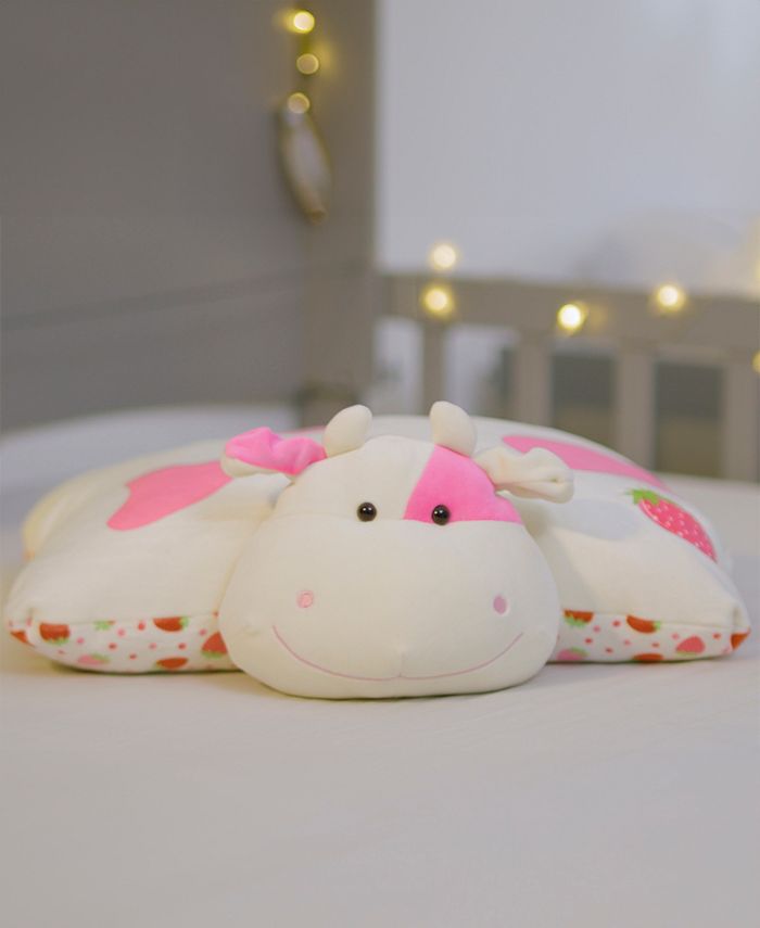 Pillow Pets Sweet Scented Strawberry Cow Puff - Macy's