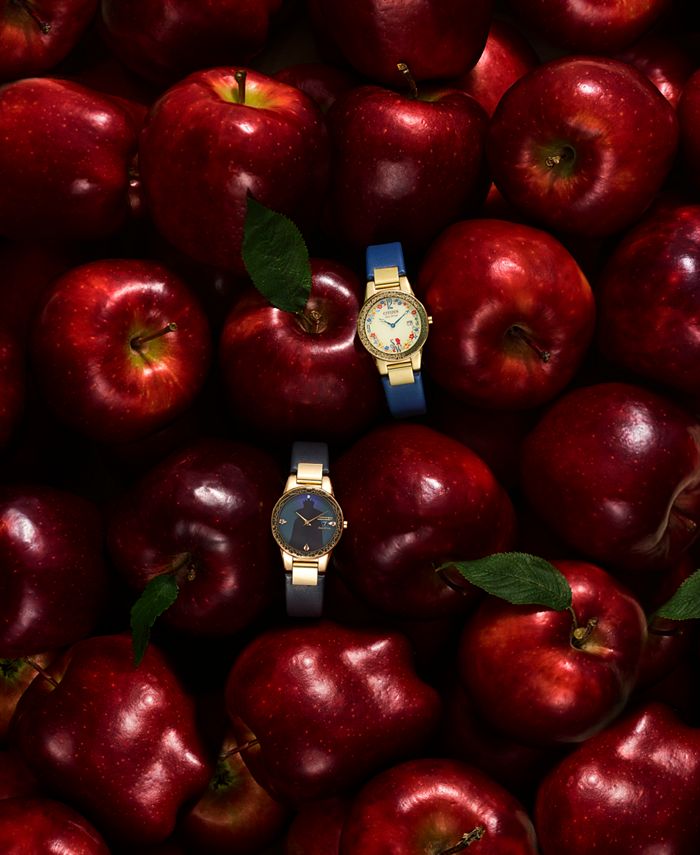 Citizen Eco-Drive Women's Disney Snow White Blue Leather Strap Watch ...