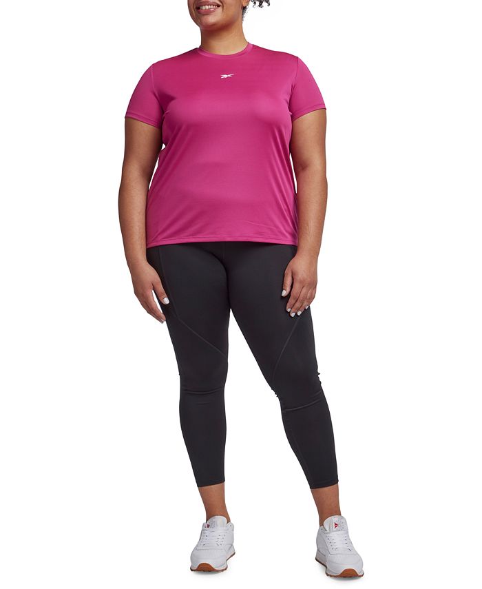 Reebok Plus Size Performance Tech Short-Sleeve Tee - Macy's