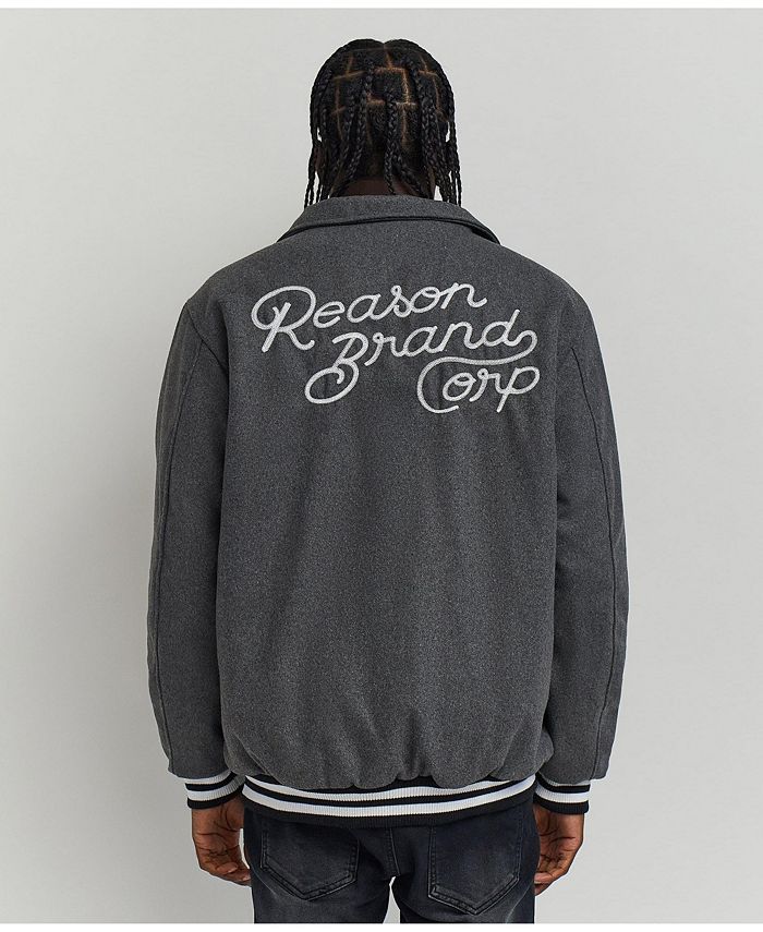 Reason Varsity Jacket Grey - Macy's