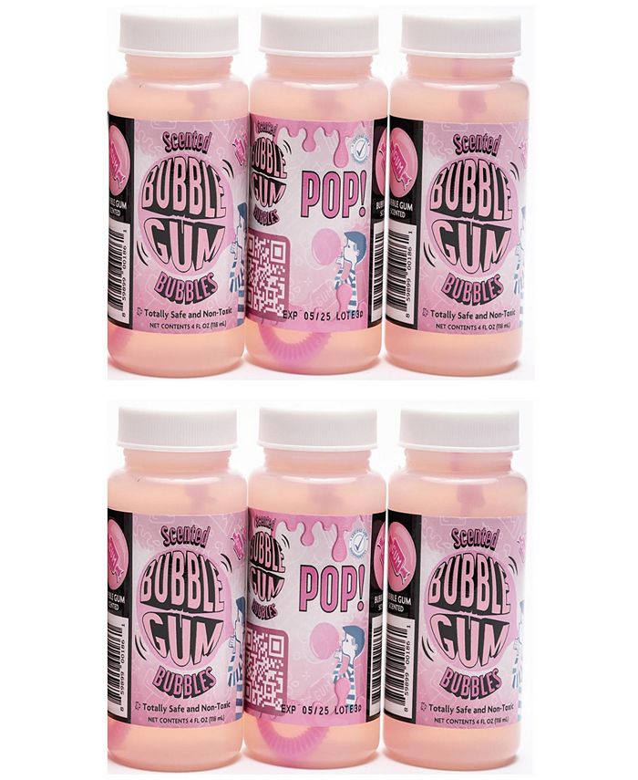 Atomic Bubbles - Bubble Love Scented Bubbles Bubblegum 6 Pack - Macy's