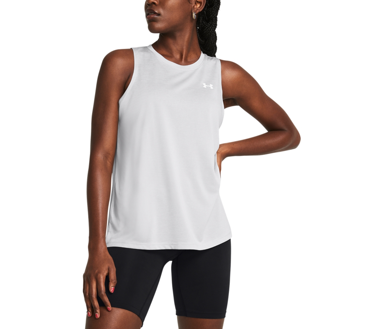Click here for Under Armour Womens Tech Twist Tank - Halo Gray /... prices