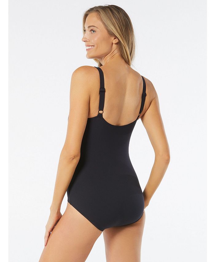 Gabar Womens Missy Water Garden Scoop Neck One Piece Swimsuit Macys