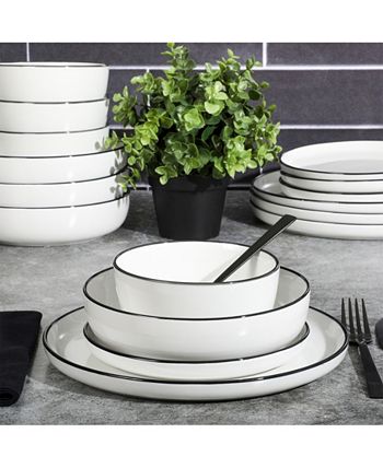 Gibson Home Oslo 16 Piece Dinnerware Set, Service for 4 - Macy's