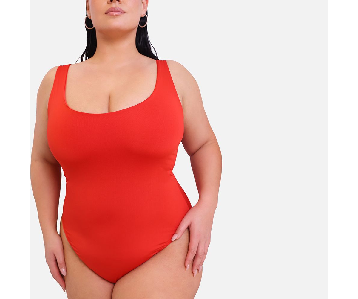 Click here for Rebdolls Plus Size Essential Tank Swimsuit W. Shel... prices