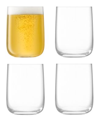LSA International Borough Bar Glasses, Set of 4 - Macy's