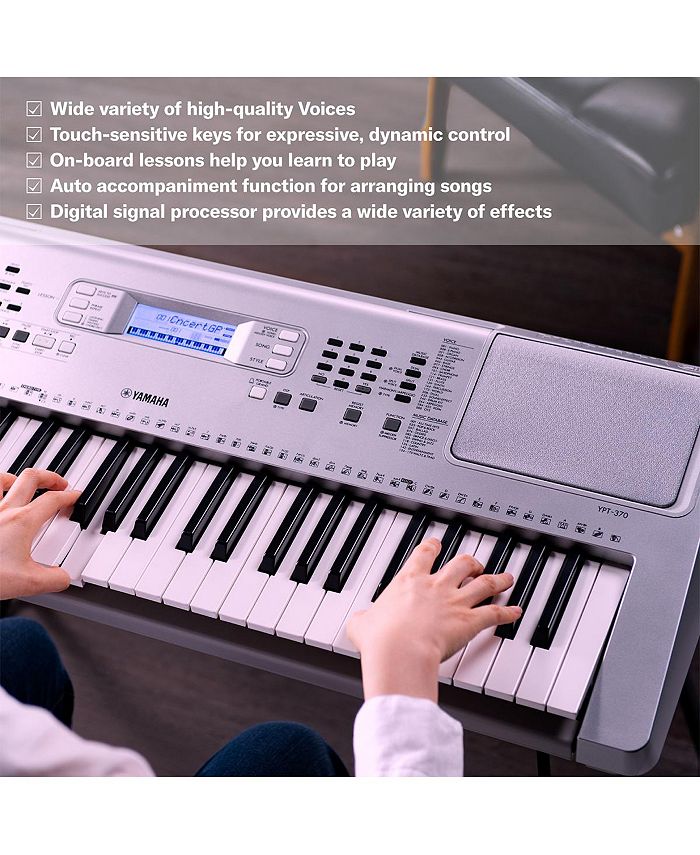 Yamaha YPT-370 61-Key Mid-Level Portable Keyboard - Macy's