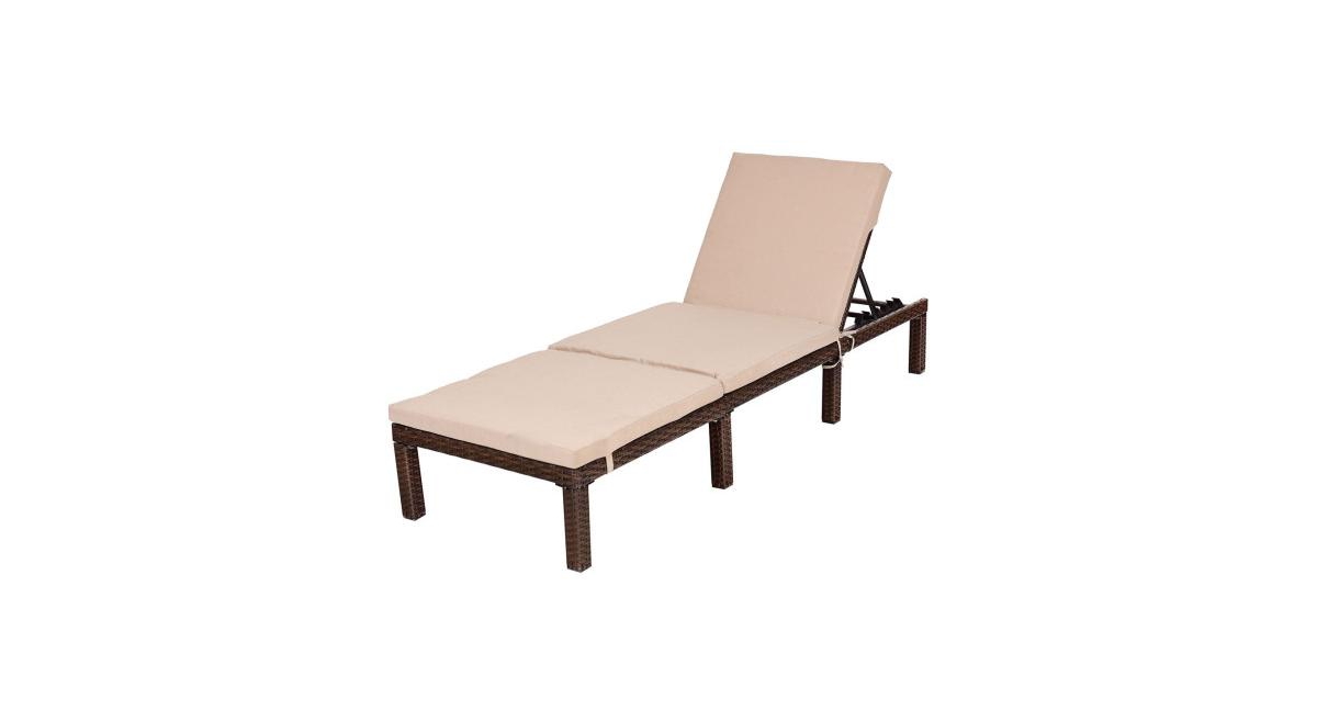 Click here for Slickblue 4 Position Adjustable Chaise Lounge Chai... prices