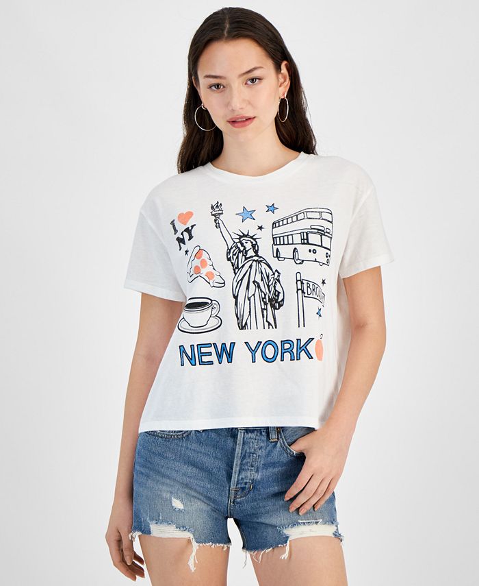 Grayson Threads, The Label Juniors' New York Graphic-Print Tee - Macy's
