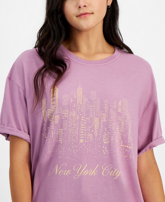 Grayson Threads, The Label Juniors' NYC Skyline Graphic T-Shirt - Macy's