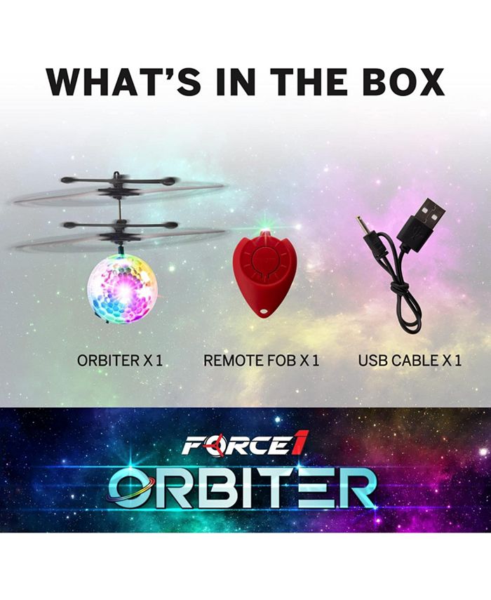Force1 Orbiter Flying Orb Ball Hand Operated Drones for Kids - 1 Pack ...
