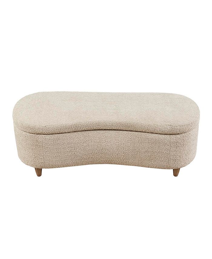 Simplie Fun Bailey Boucle Flip Top Storage Bench - Macy's