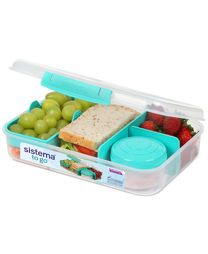 Sistema Create To Go Bento Box 6-Cup Food Storage Container - Macy's