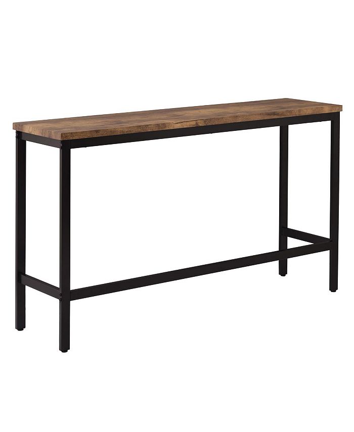 Simplie Fun Counter Height Extra Long Dining Table Set With 3 Stools ...