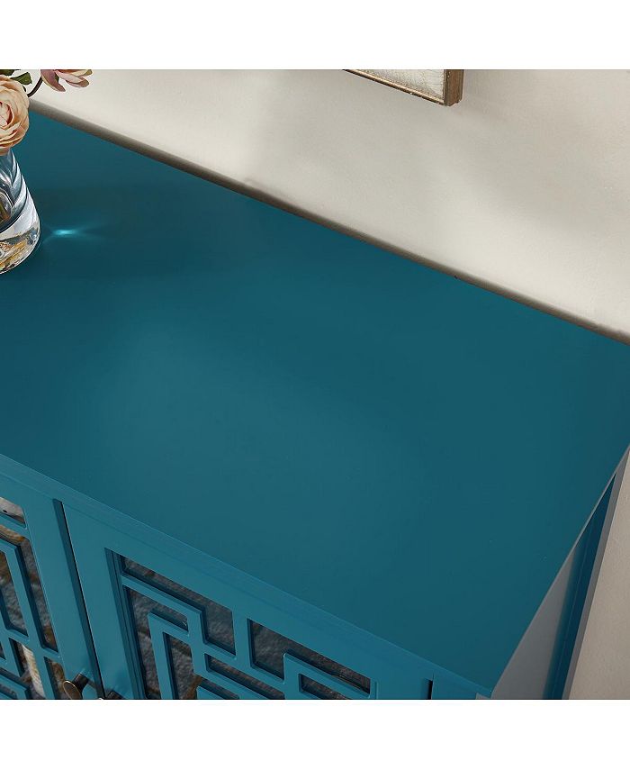 Simplie Fun Storage Cabinet, Buffet Sideboard, Teal Blue - Macy's