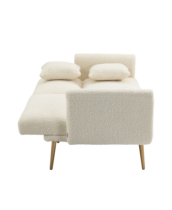 Simplie Fun Velvet Sofa, Accent Sofa. Loveseat Sofa With Metal Feet ...