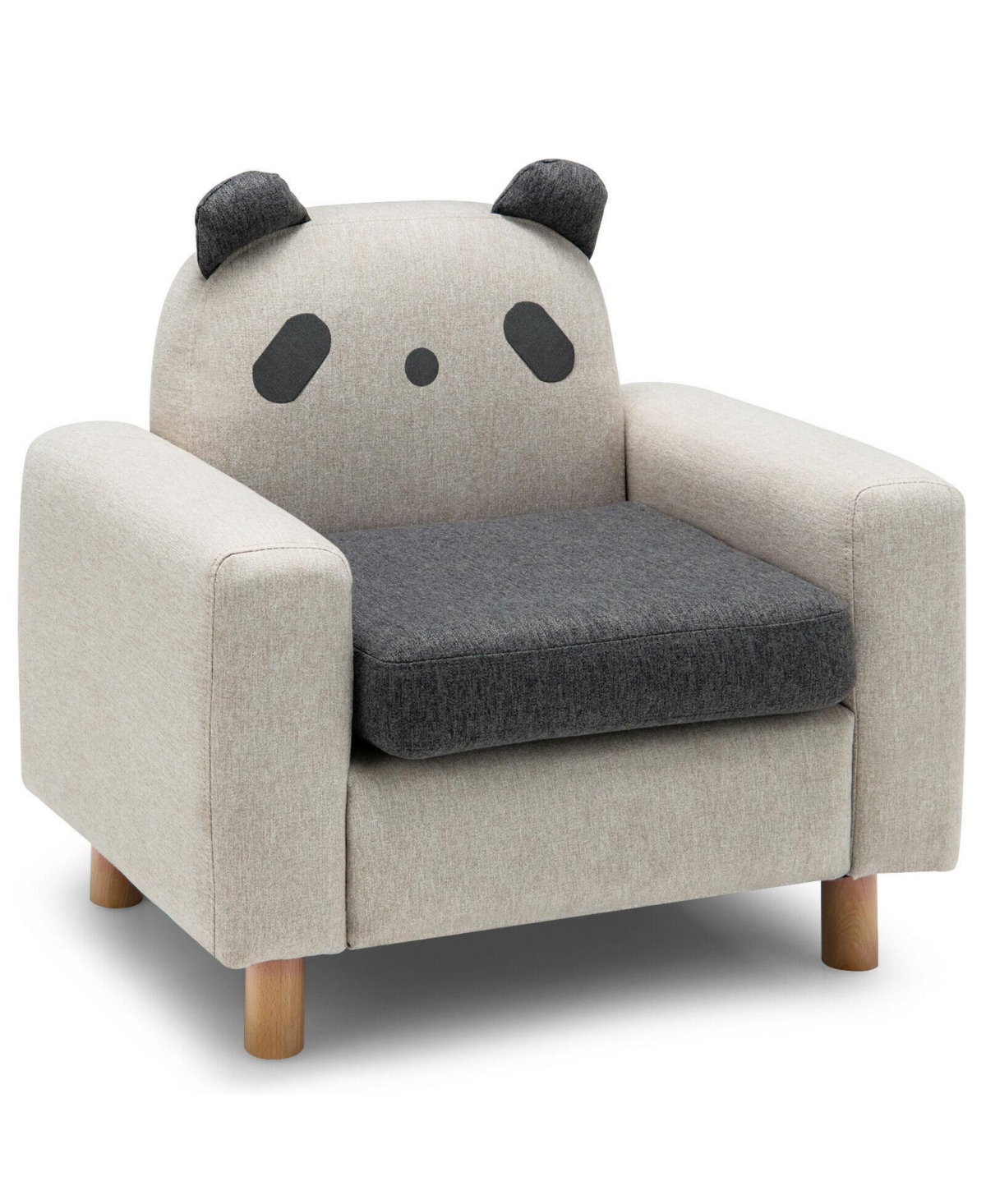 Click here for Kids Sofa with Armrest and Thick Cushion - Grey prices