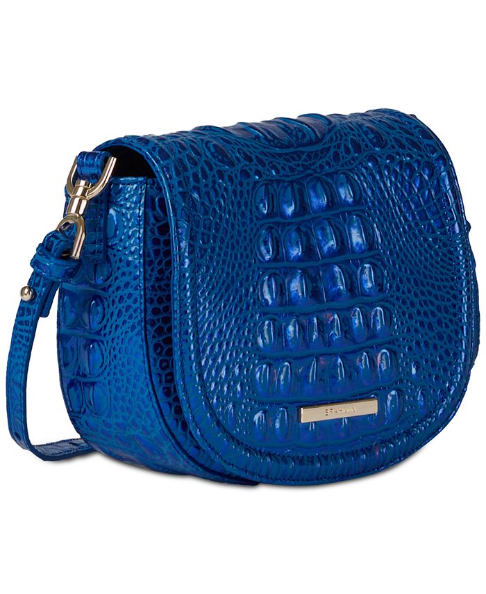 Brahmin Briar Cobalt Potion Melbourne Mini Leather Crossbody - Macy's