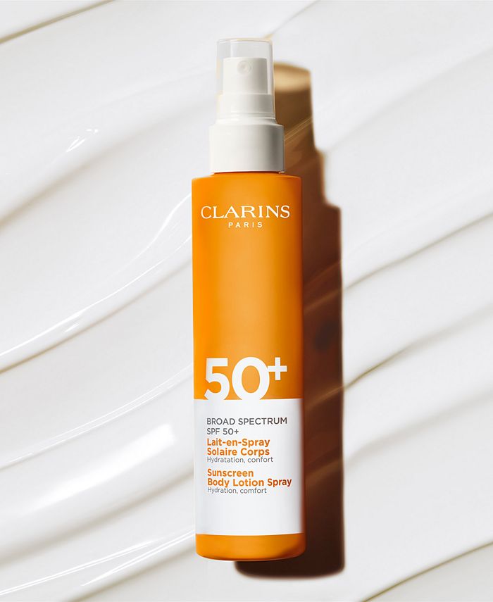 Clarins Sunscreen Body Lotion Spray Broad Spectrum SPF 50+, 5 oz. - Macy's